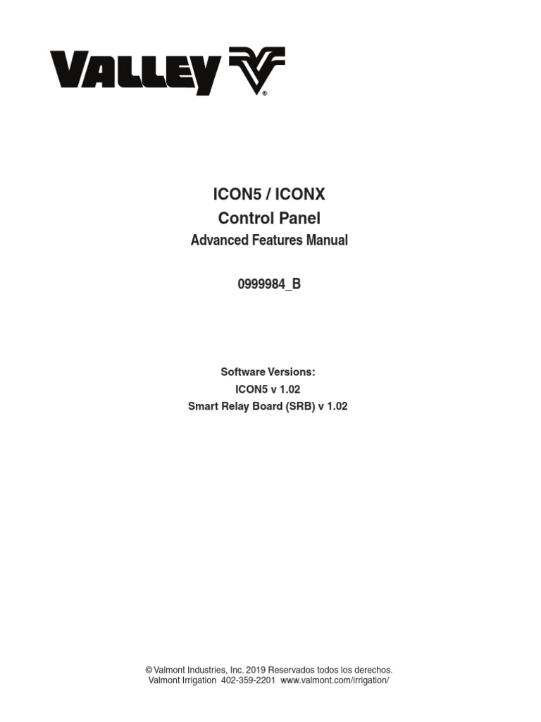 Icon5 Iconx Control Panel Advanced Features Owner's Manual | Download ...