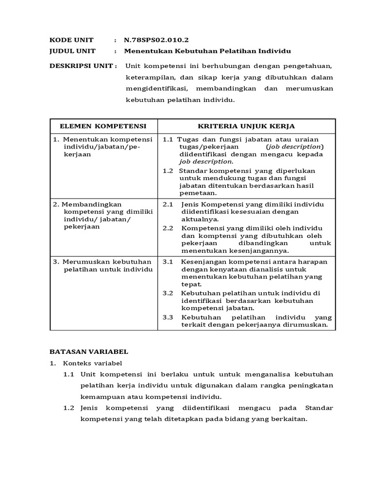 Menentukan Kebutuhan Pelatihan Individu Metodologi Level 4 | PDF | Komputer