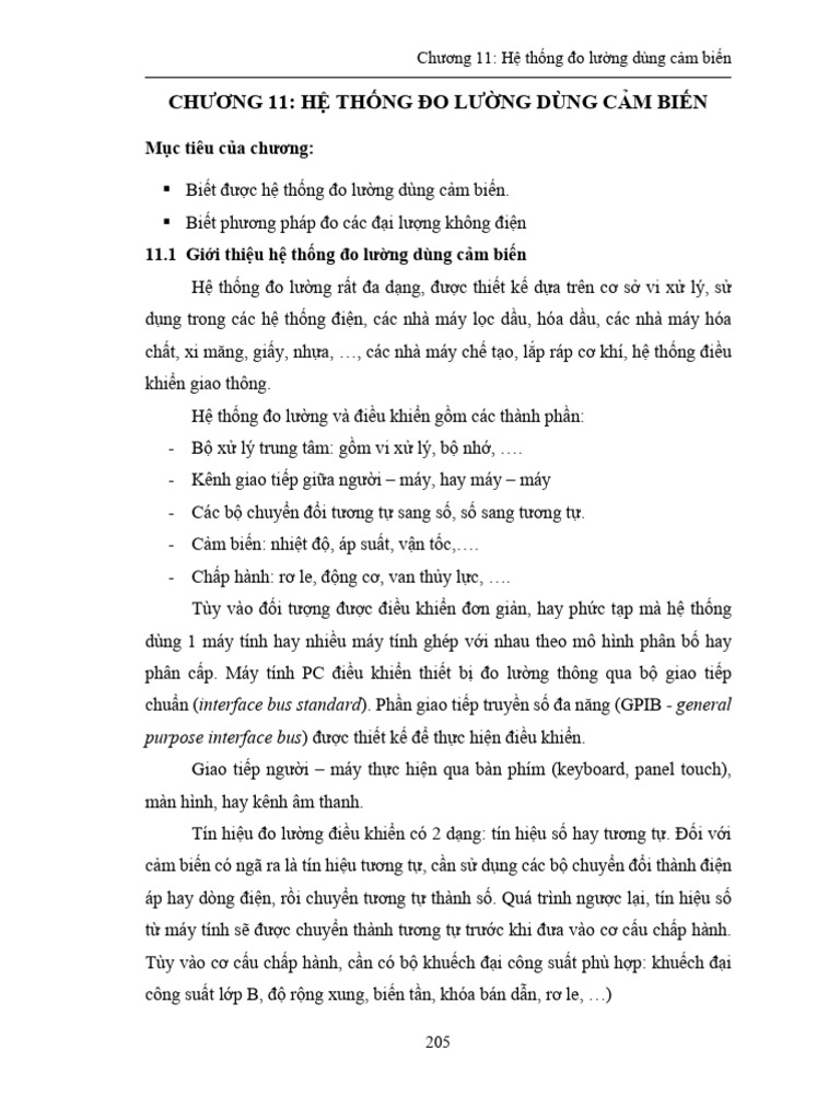 Bản sao của 17 - Chuong 11 - He thong do luong cam bien | PDF
