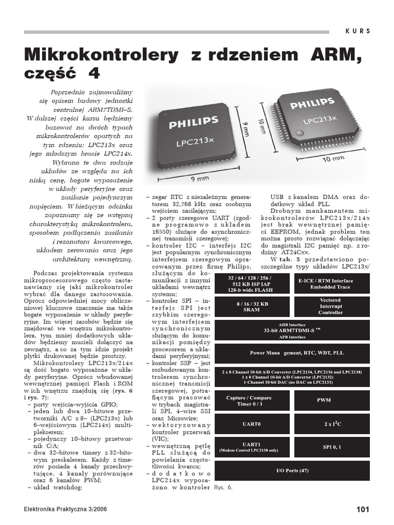 Mikrokontrolery ARM cz4 | PDF