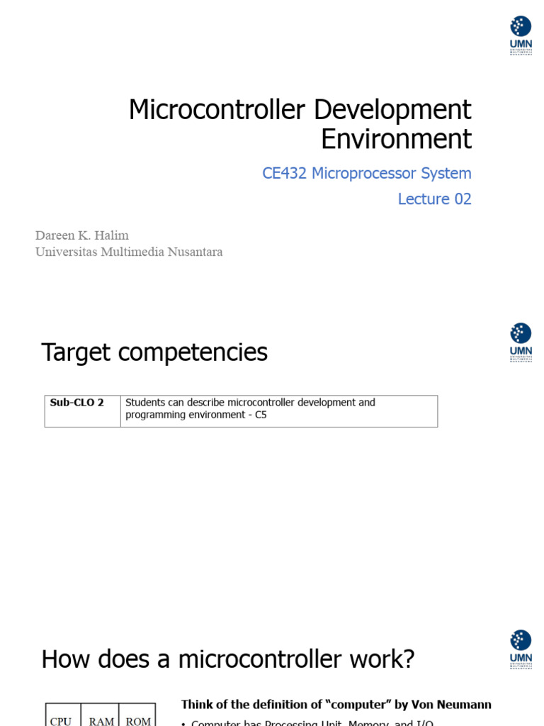Materi CE432 M02 Microcontroller Development Environment | PDF | Programming | Computer Program
