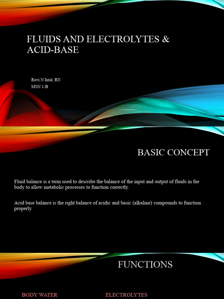 Fluid Acid Case | Download Free PDF | Physiology | Clinical Medicine