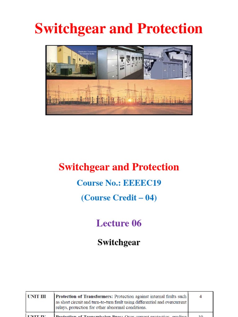 SGP Unit 4 L6 | PDF | Fuse (Electrical) | Electric Arc