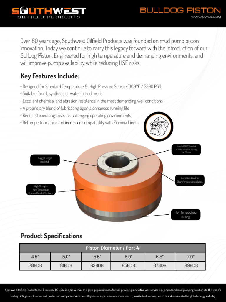 Bulldog Piston Updated | PDF | Piston | Mechanical Engineering