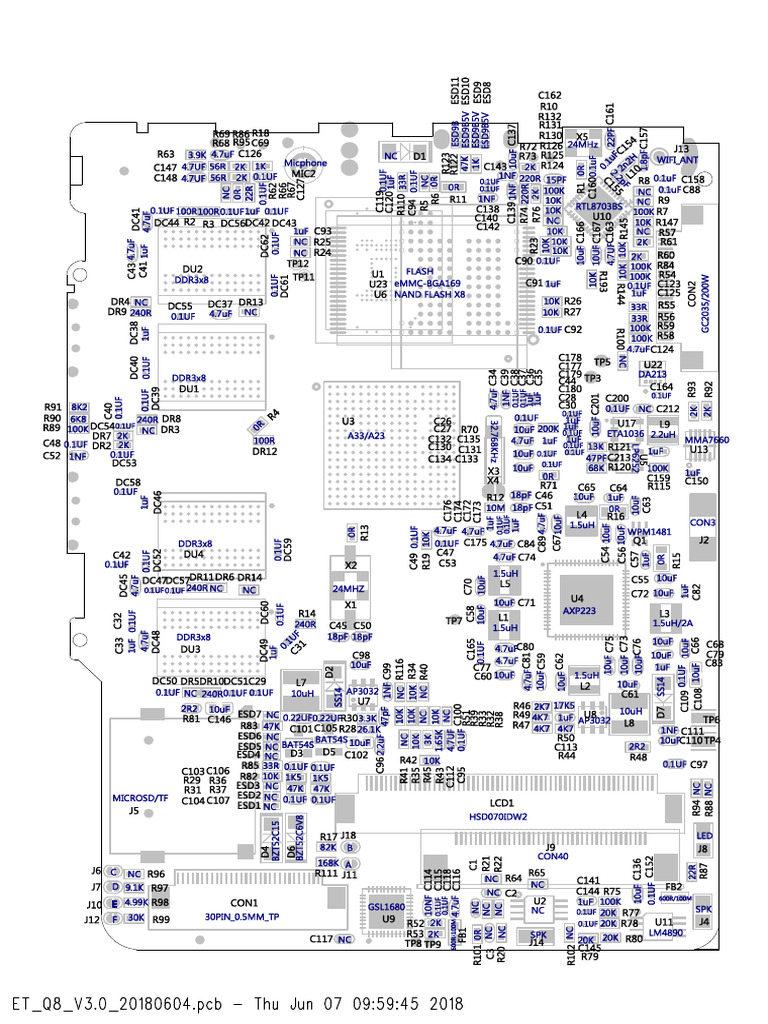 Ubicacion Componentes Board Et_q8_v3.0_20180604 (2) | PDF