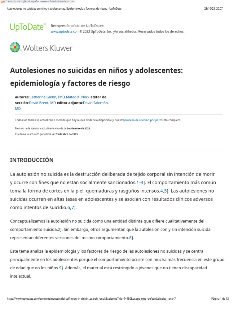 Nonsuicidal Self-Injury in Children and Adolescents - Epidemiology and ...