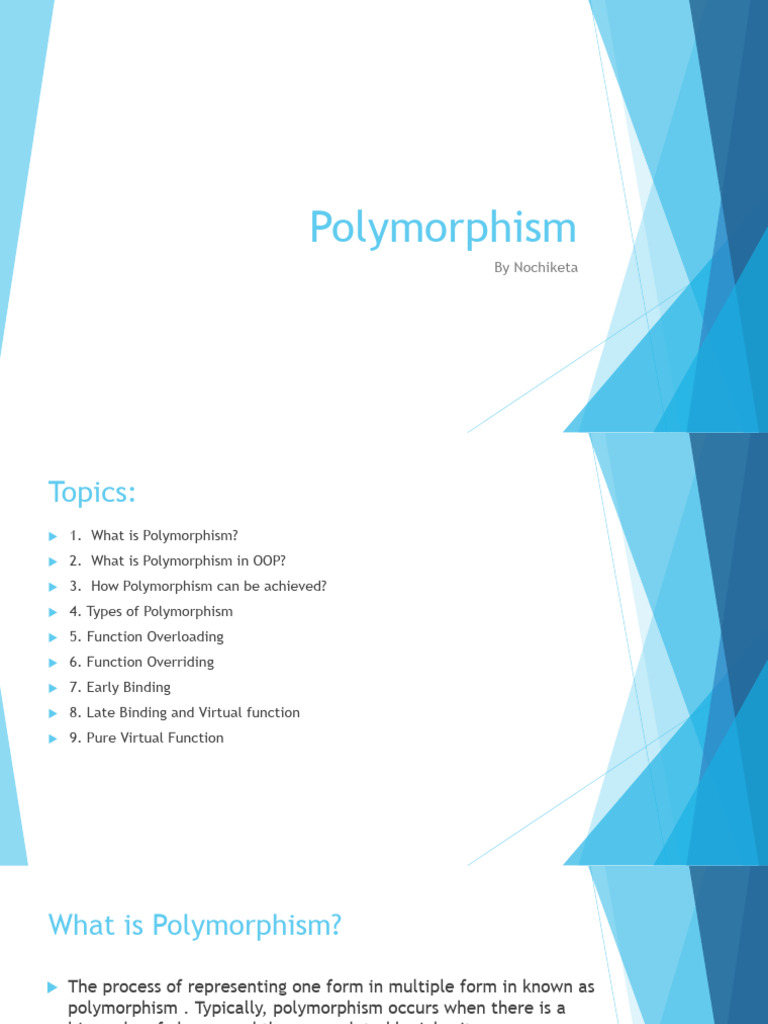 Understanding Polymorphism in OOP | PDF | Inheritance (Object Oriented Programming) | Method ...