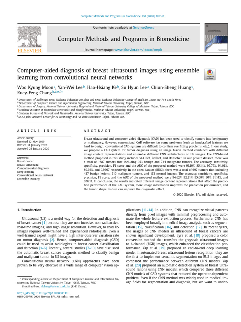 Computer Vision | PDF | Receiver Operating Characteristic | Medical Ultrasound