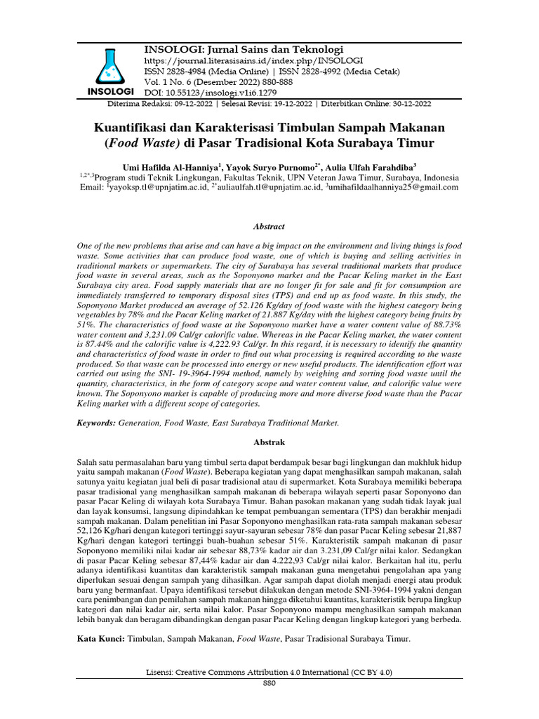Kuantifikasi Dan Karakterisasi Timbulan Sampah Mak | PDF