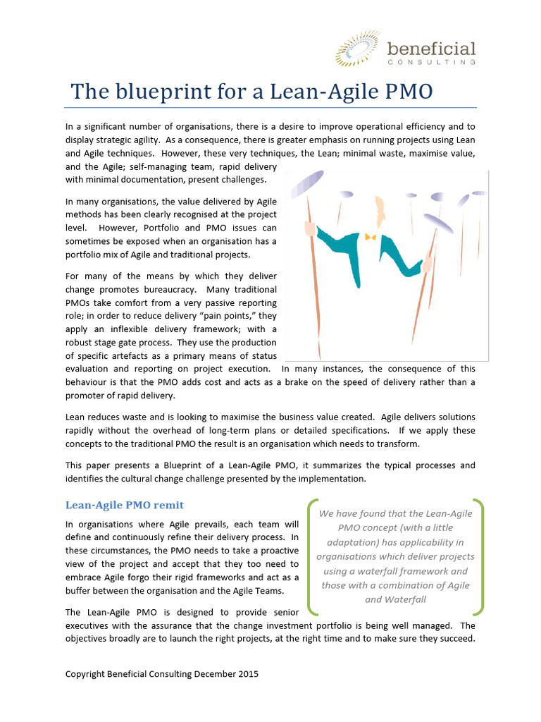 Agile - Blueprint For Lean Agile PMOv02 | PDF | Agile Software Development | Risk