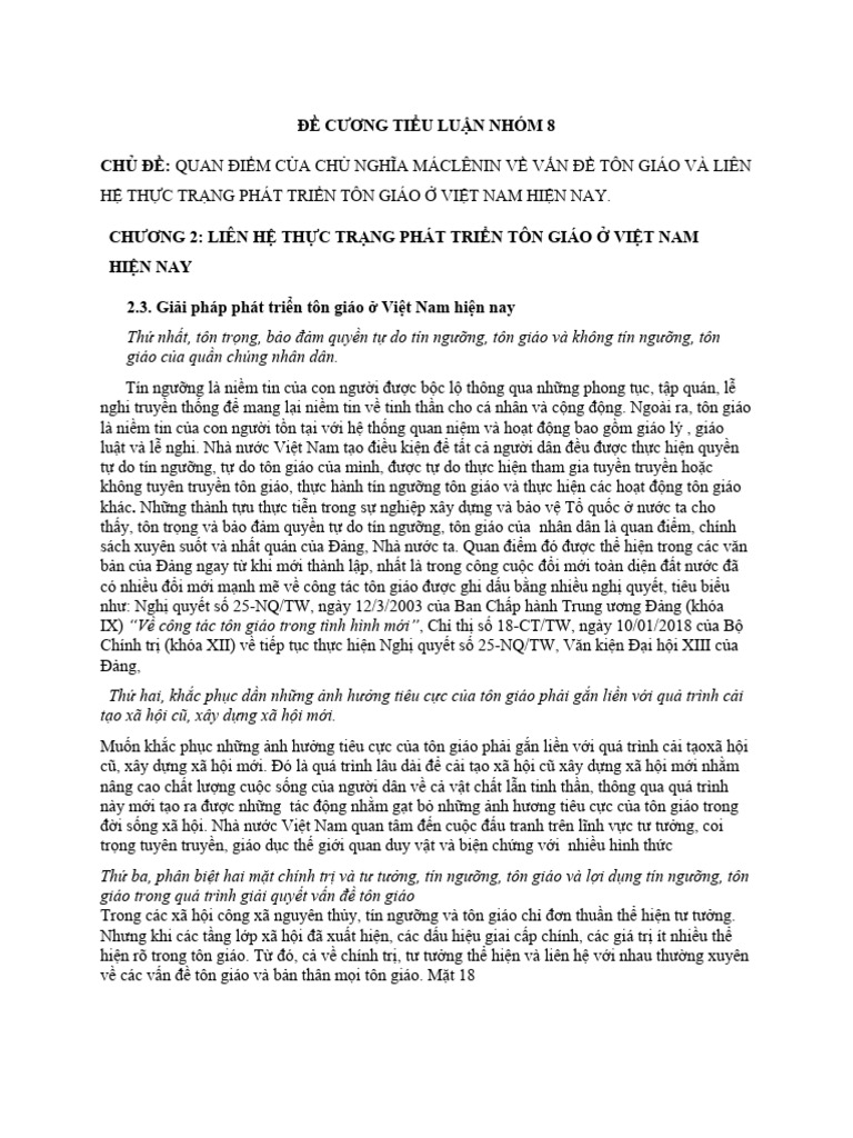 2.3 tiểu luận cnxh | PDF