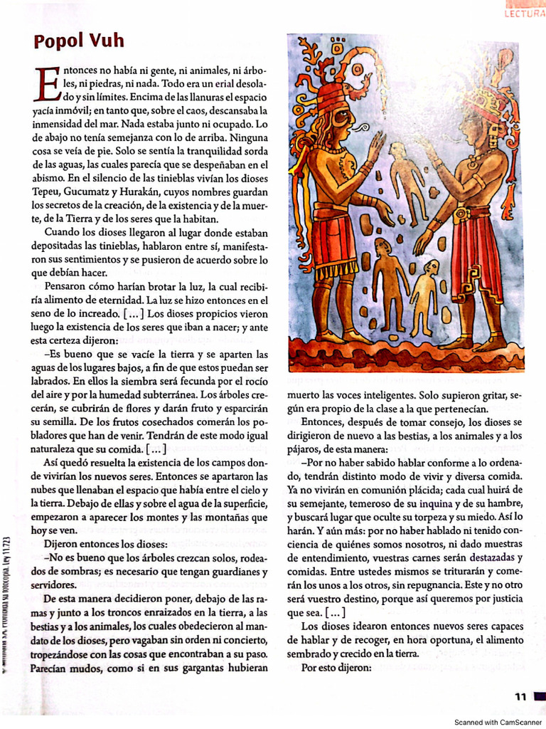 Popol Vuh (fragmento) | PDF