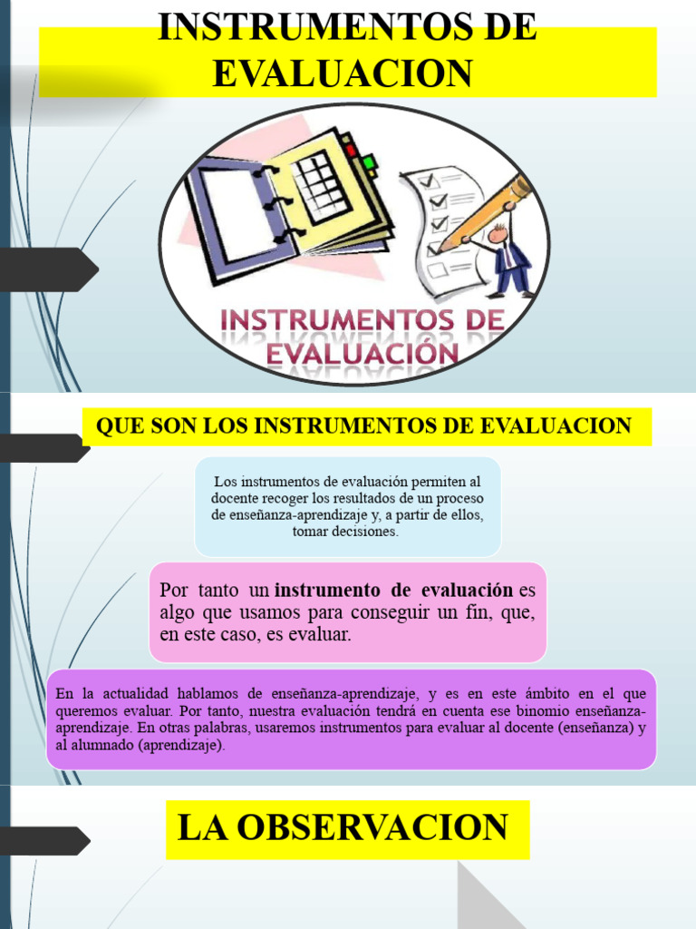 Tema #2 Instrumentos de Evaluacion | PDF | Evaluación | Enseñando