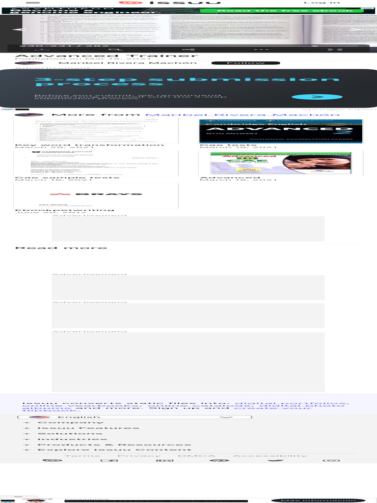 Advanced Trainer by Maribel Rivera Machón - Issuu | PDF