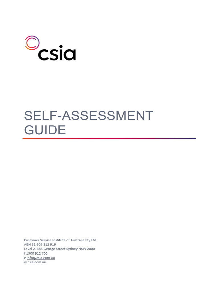 CSIA - ICSS Self-Assessment Guide | PDF | World Wide Web | Internet & Web