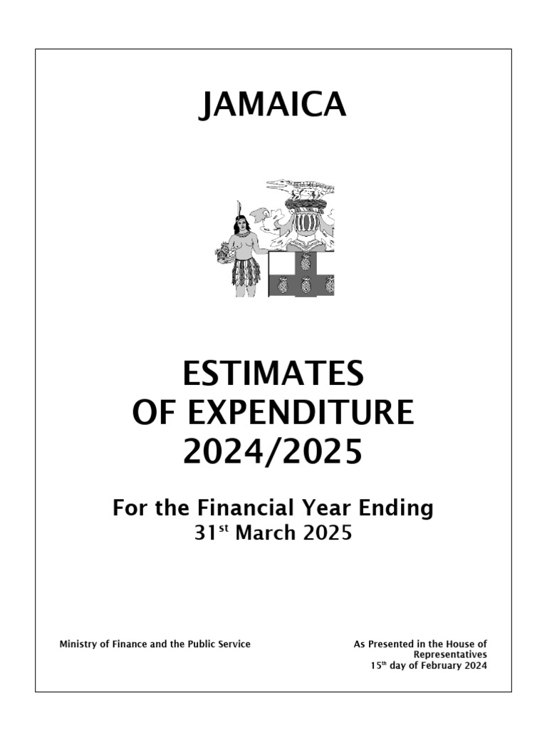 2024 2025 Estimates of Expenditure 1 | Download Free PDF | Governance ...