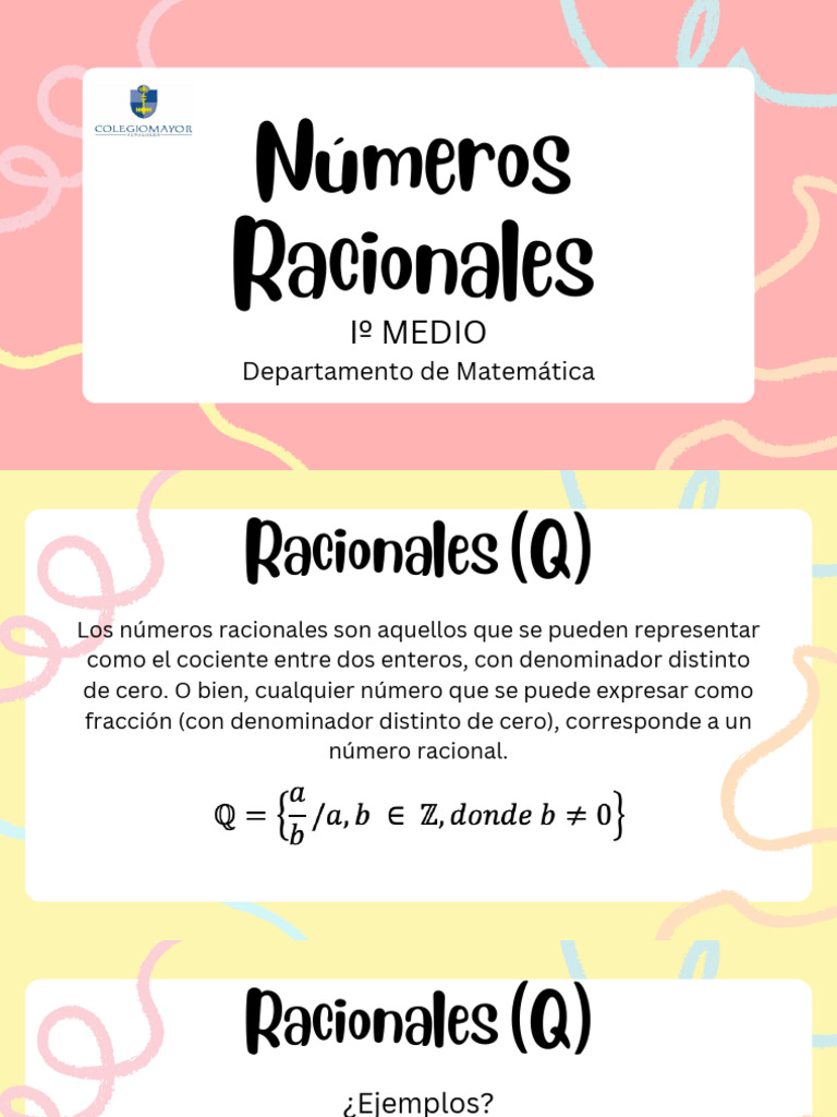 Números Racionales y Decimales en Matemáticas | PDF | Decimal ...
