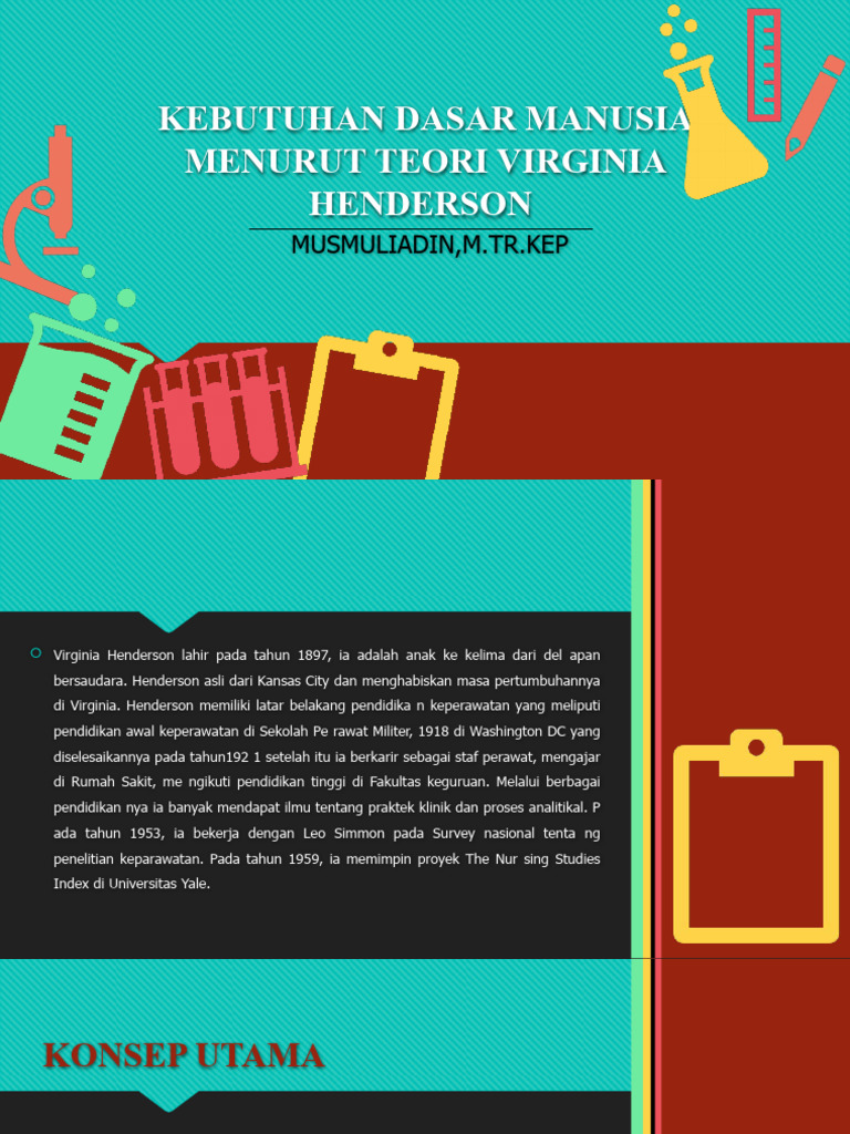 Kebutuhan Dasar Manusia Menurut Teori Virginia Henderson | PDF