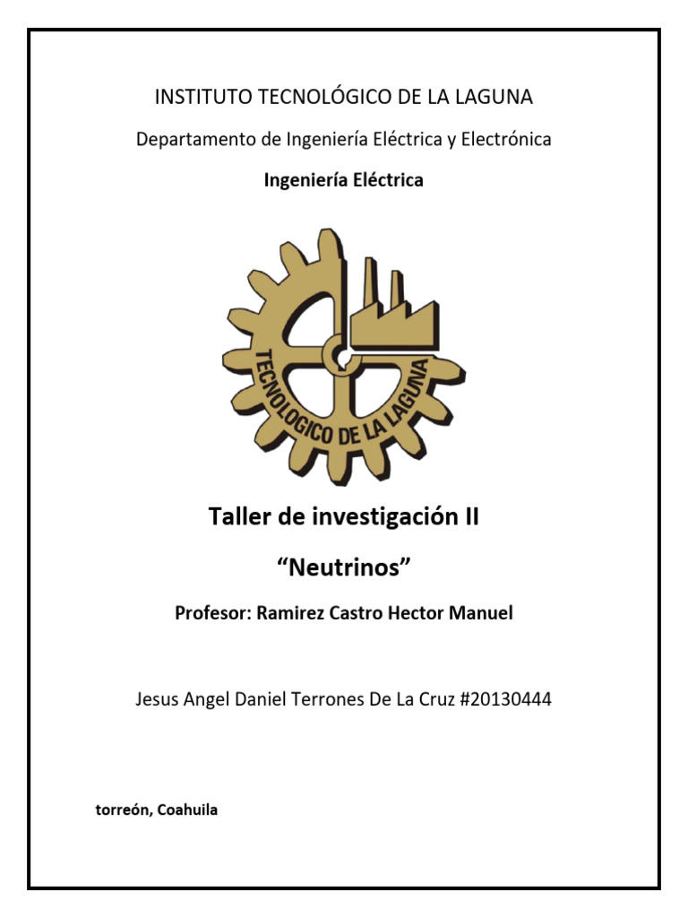 Tarea 7 Inv2 | PDF | Neutrino | Neutrón