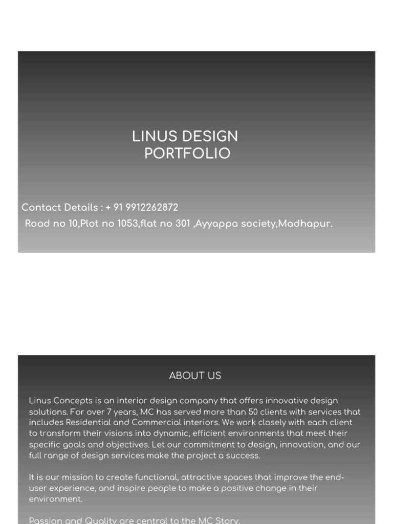 Linus Design Interior Portfolio & Quotes | PDF | Bedroom