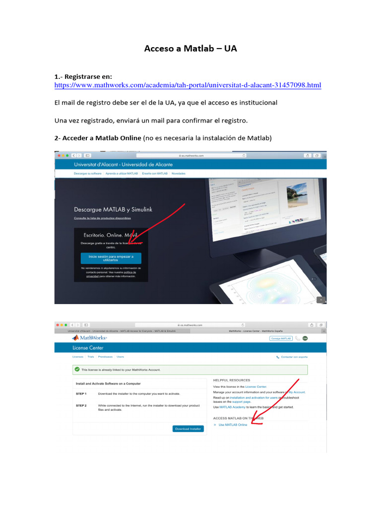 Guía de Acceso y Ejercicios en Matlab UA | PDF | Óptica | Radiación ...