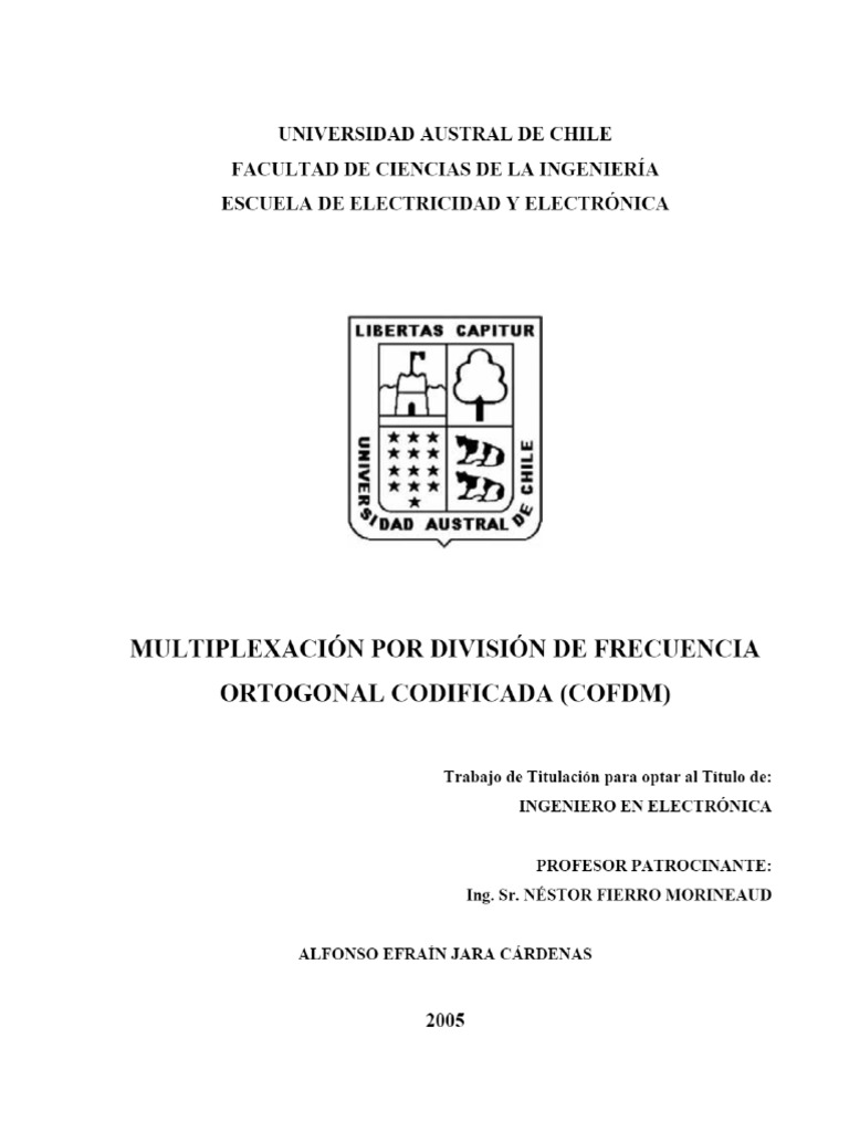 COFDM Multiplexación Por División de Frecuencia Ortogonal Codificada | PDF