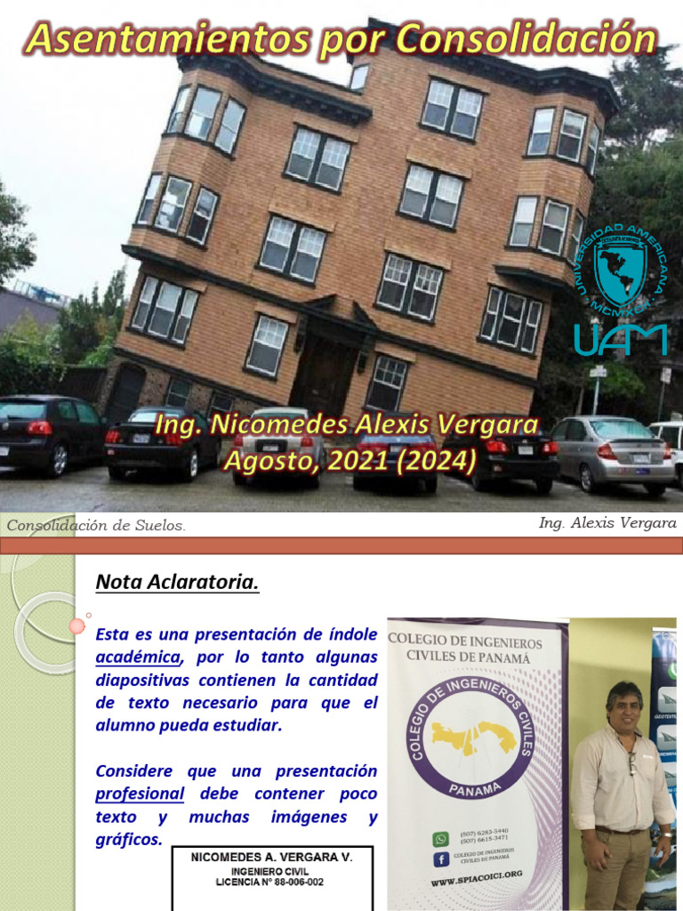 6-03-Asentamiento Por Consolidación | PDF | Fundación (Ingeniería ...