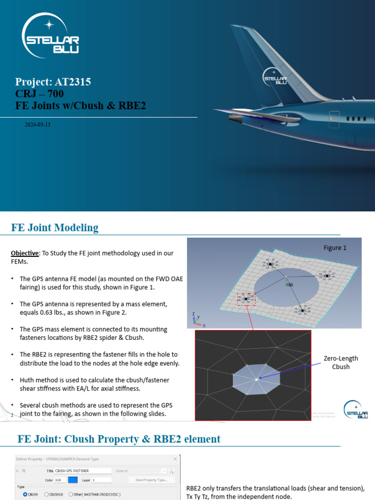 FE Joint Modeling with Cbush & RBE2 | PDF | Science & Mathematics