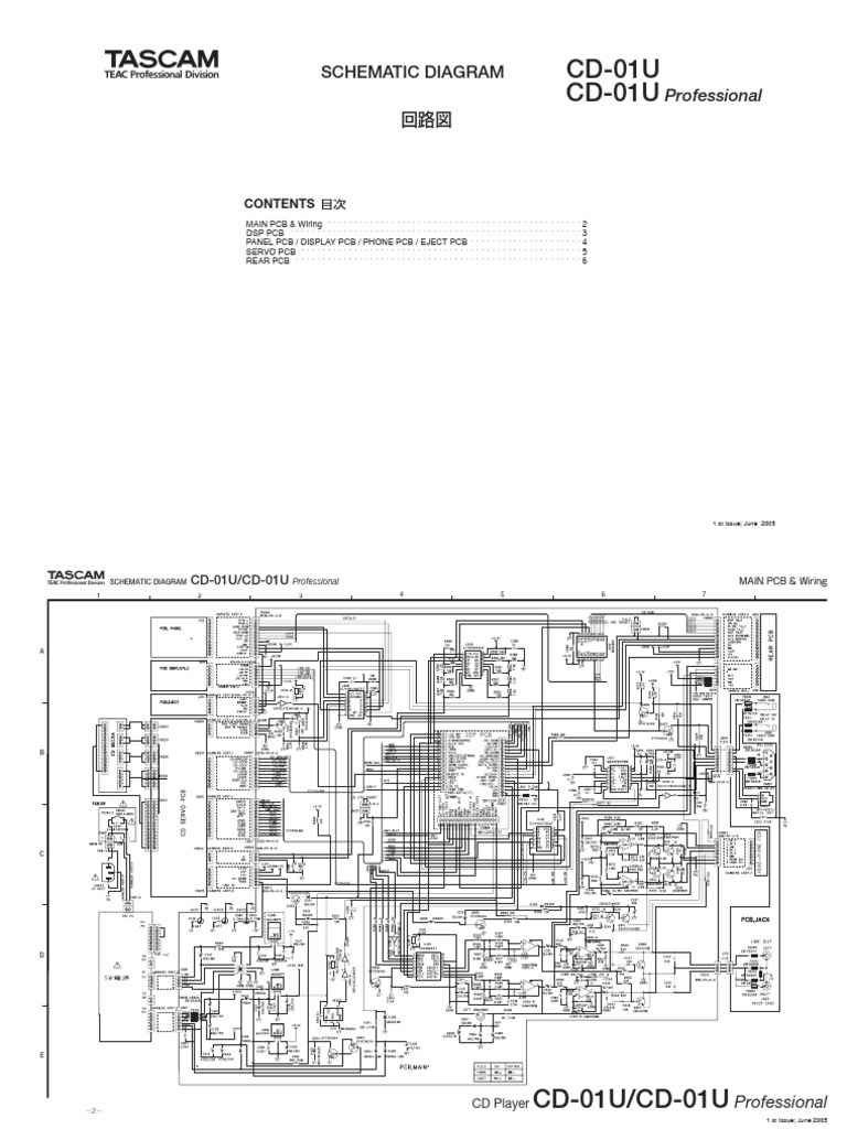 Tascam CD-01u SCH | PDF