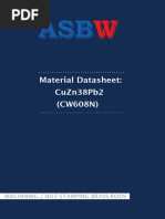CuZn40Pb2 (CW617N) Material Datasheet | PDF | Strength Of Materials ...