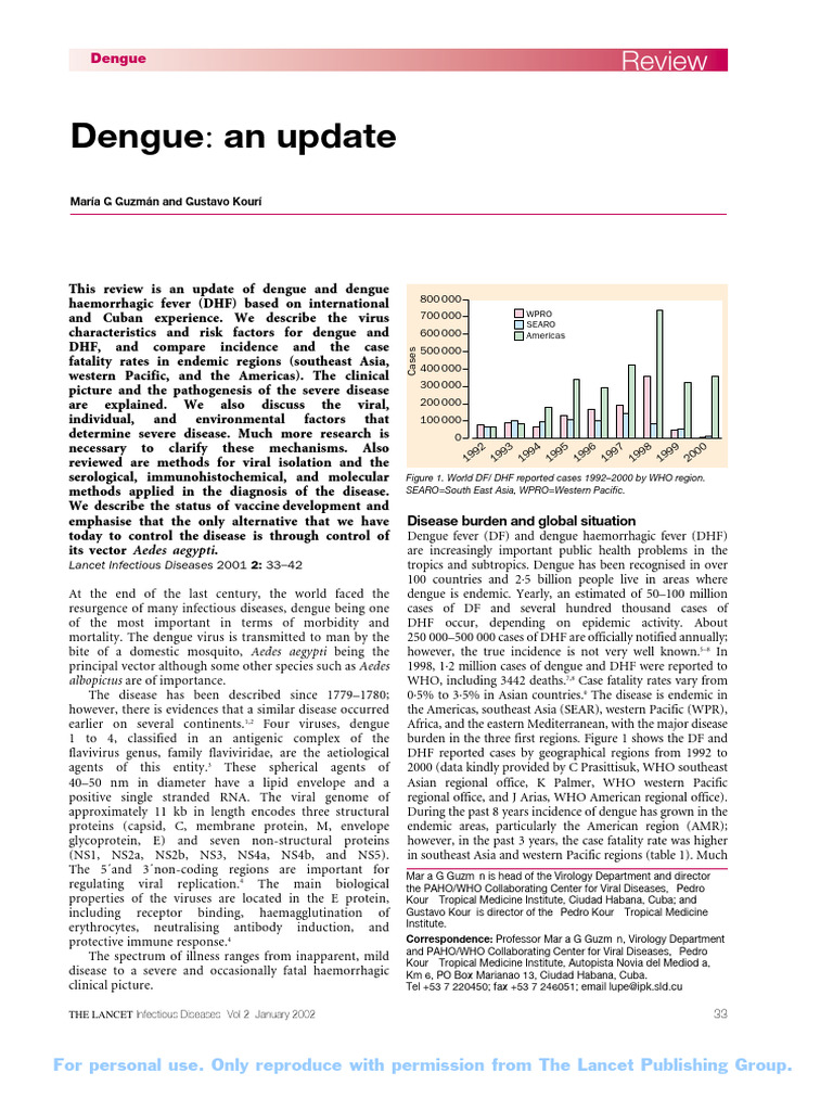4 Dengue An Update | PDF | Infection | Virus