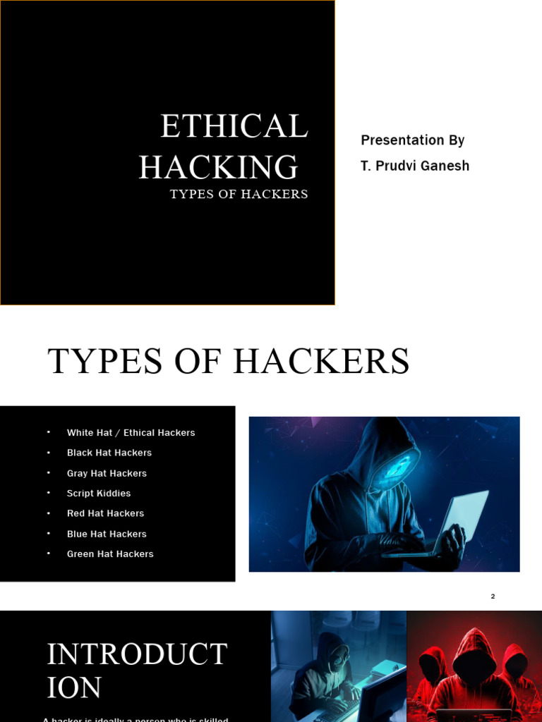 Types of Hackers | PDF | Security Hacker | Denial Of Service Attack