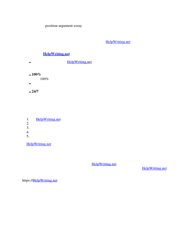 Position Argument Essay | PDF | International Financial Reporting ...