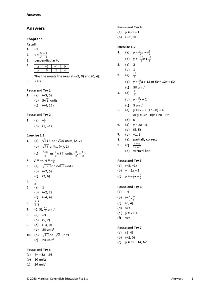 IGCSE AMaths 0606 4037 SB Answers | PDF | Discrete Mathematics | Mathematical Relations