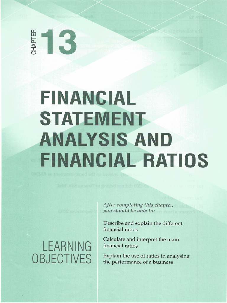 Financial Statement Analysis and Financial Ratios ACC UITM | PDF