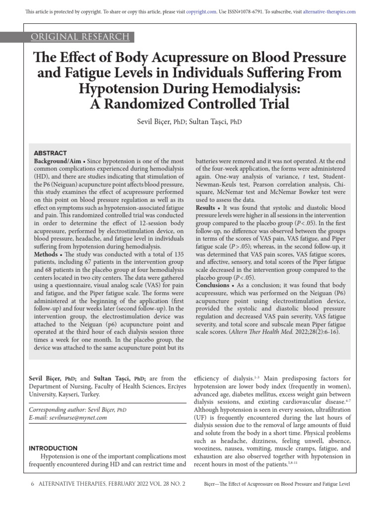 6359 | PDF | Blood Pressure | Placebo