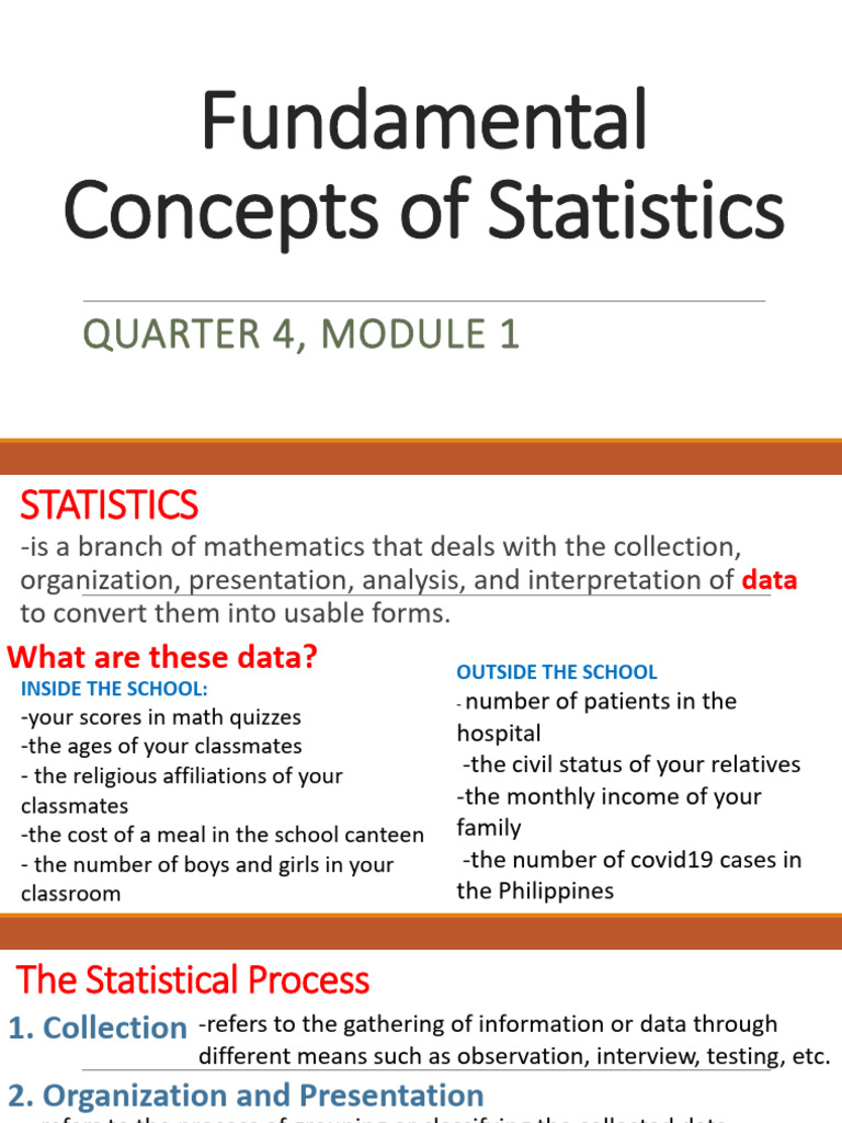 Fundamental Concepts of Statistics | Download Free PDF | Statistics ...