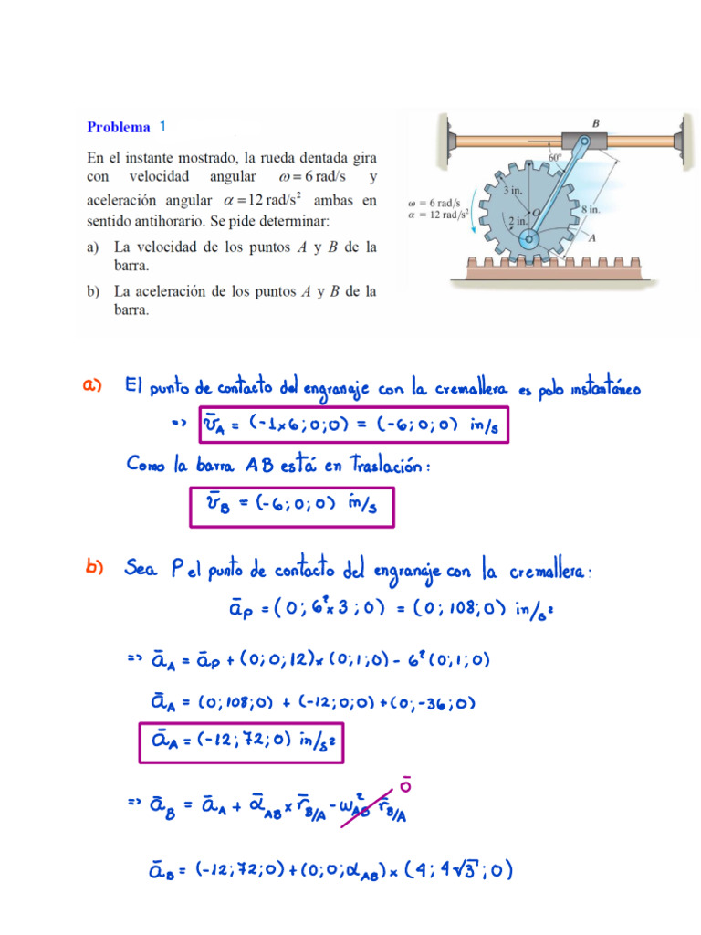 Pd7 DinÃ¡mica 2023-2 solucionario | PDF | Tiempo espacial | Movimiento (física)