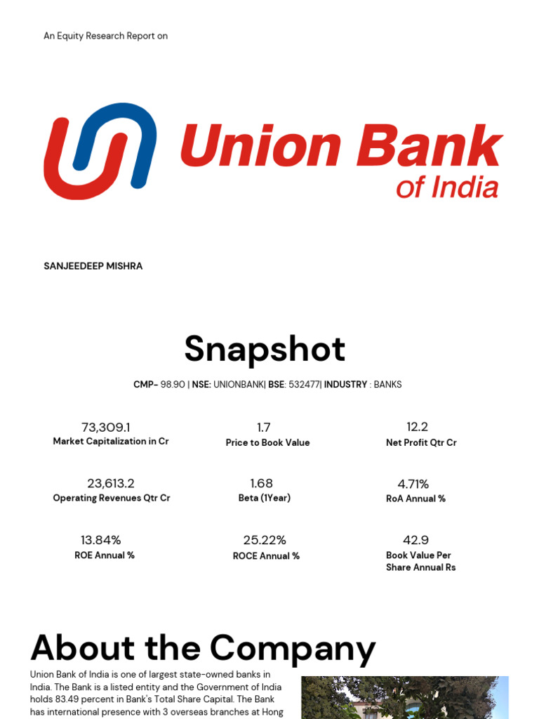 Union Bank | PDF | Banks | Market Liquidity