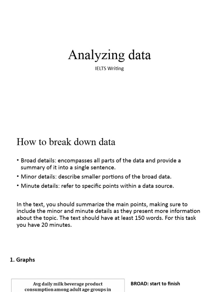 IELTS Writing: Data Analysis Guide | PDF