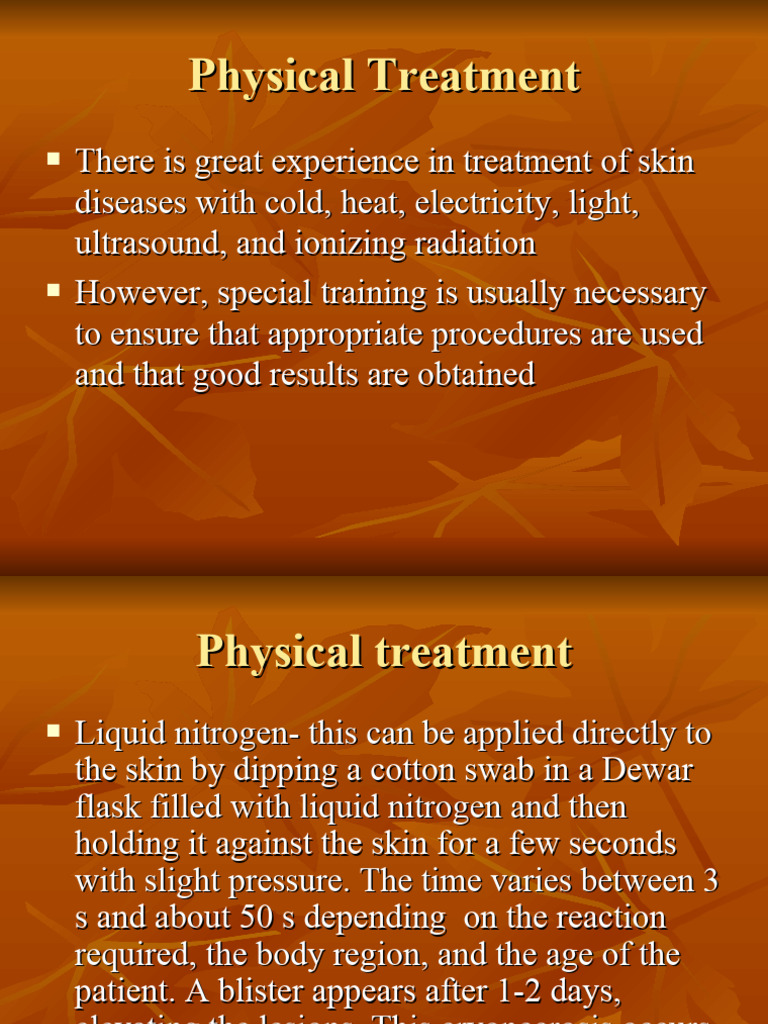 Effective Physical Treatments for Skin Conditions | PDF | Ultraviolet ...