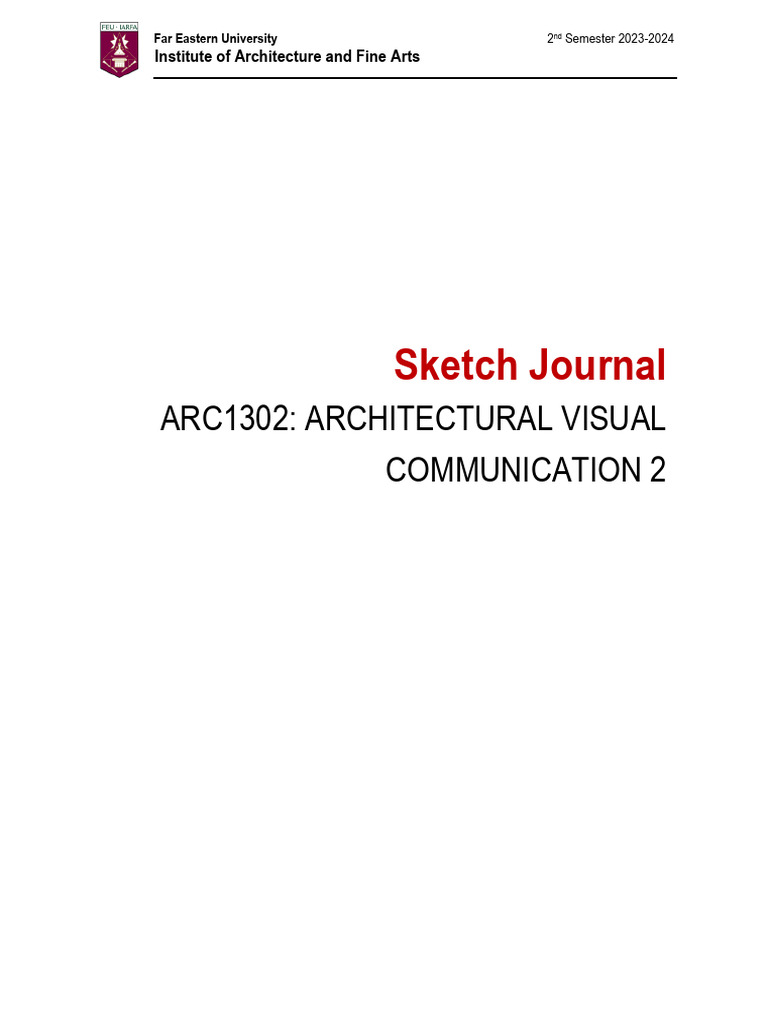 Sketch Journal Guidelines for ARC1302 | PDF | Fine Art | Page Layout