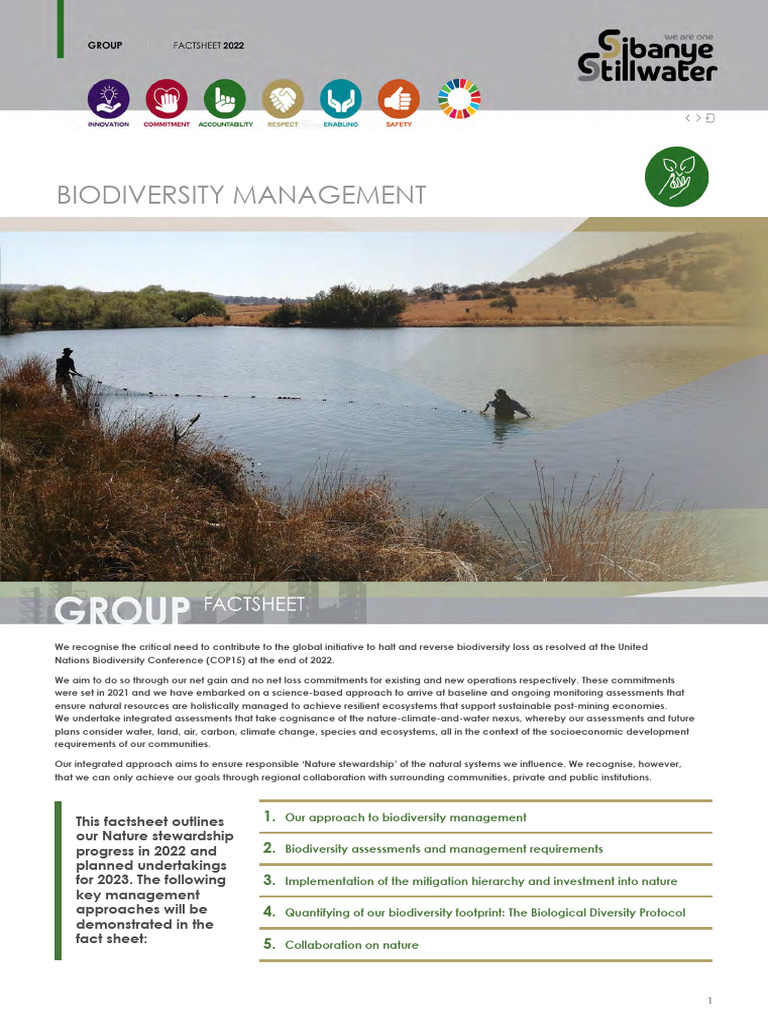 Biodiversity Management Strategies | PDF | Business