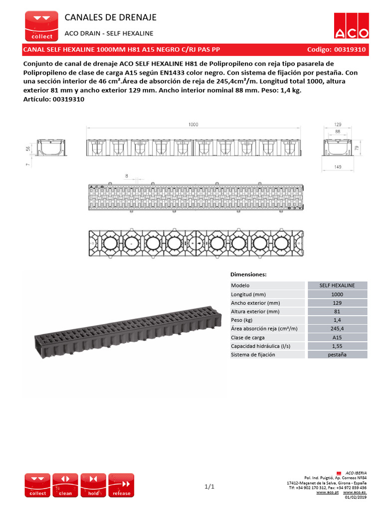 Hexaline Ficha Tecnica Aco | PDF