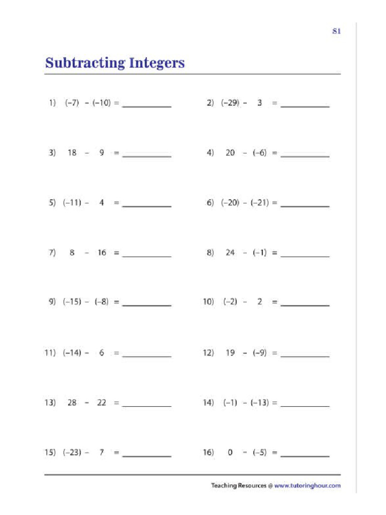 Integers | PDF
