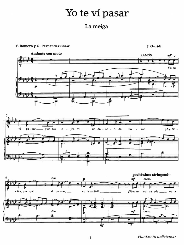 GURIDI, J. - Yo Te VI Pasar | PDF