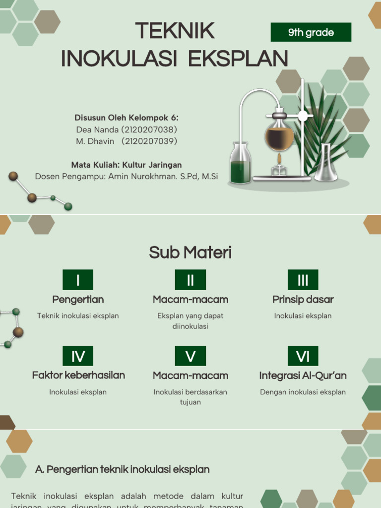 Inokulasi Eksplan. K6 | PDF