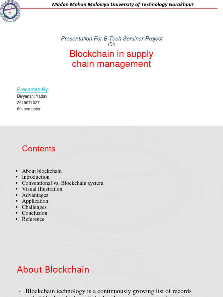 Blockchain in Supply Management PDF | PDF | Supply Chain | Business