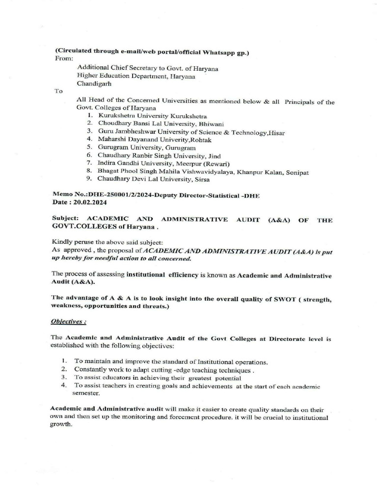 ACADEMIC ADMINISTRATIVE AUDIT 200224 Compressed | PDF