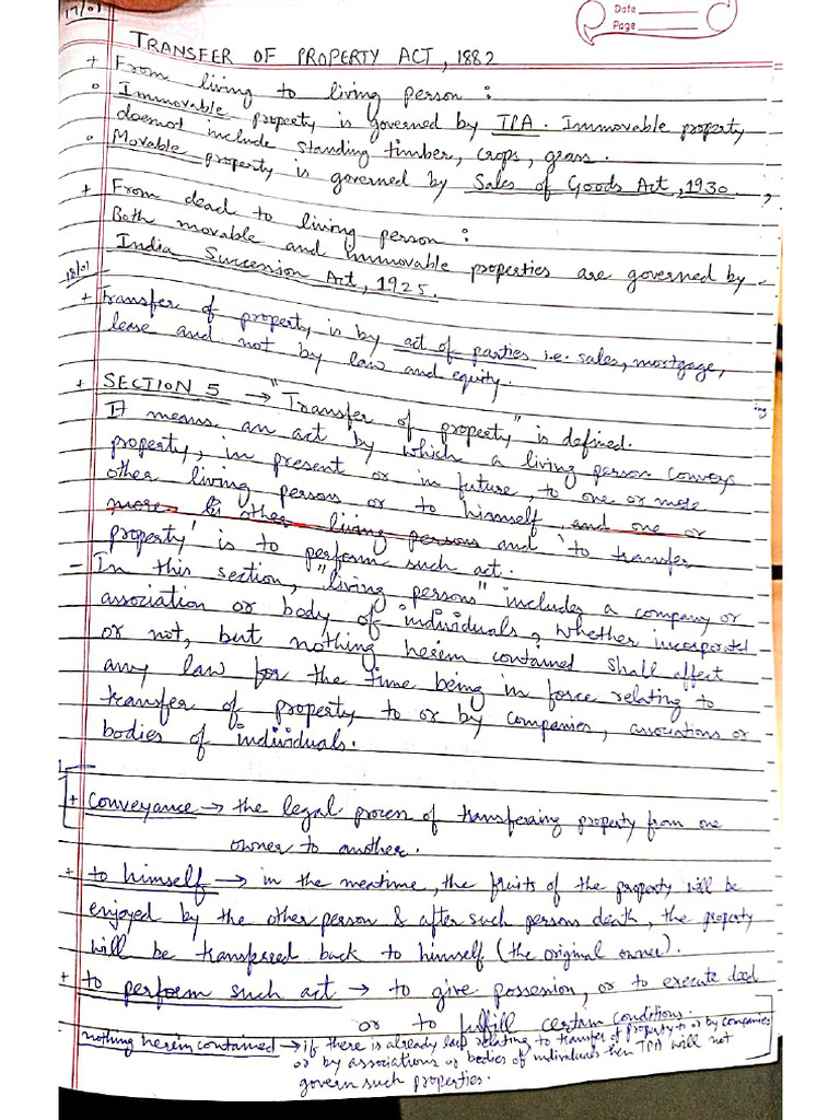 TPA Transfer of Property | PDF